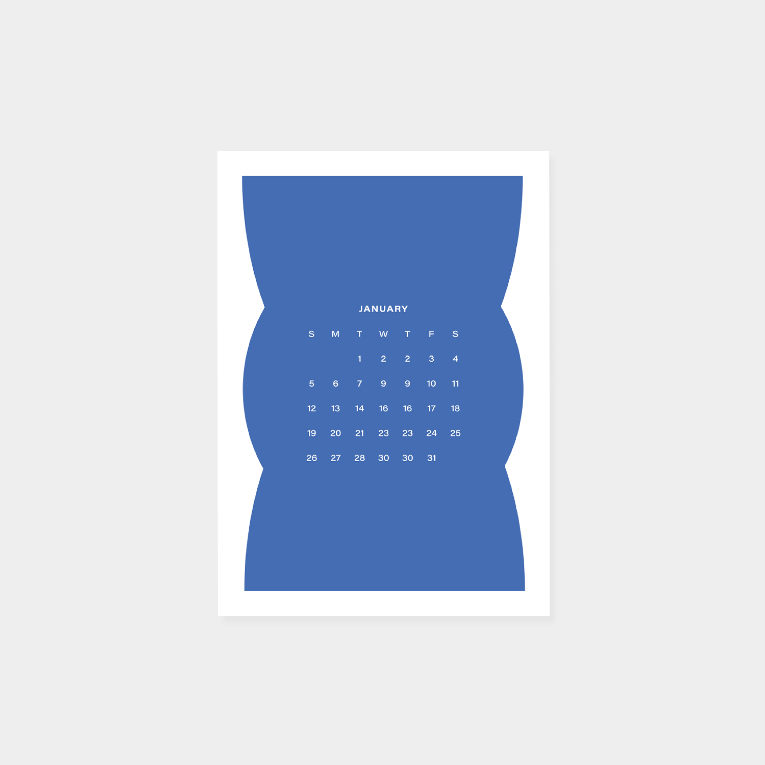 2025 Neo Shape Calendar – The Design Craft