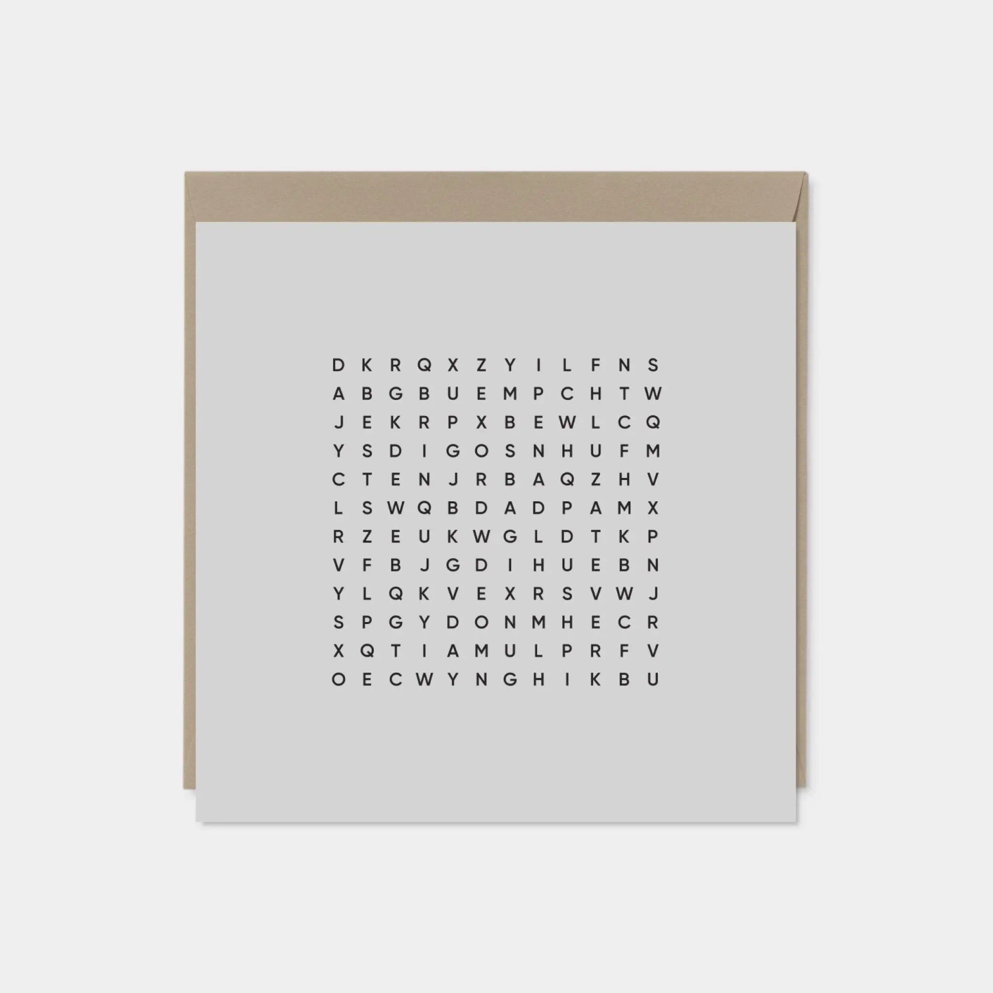 Best Dad Ever Square Word Search Card V – The Design Craft