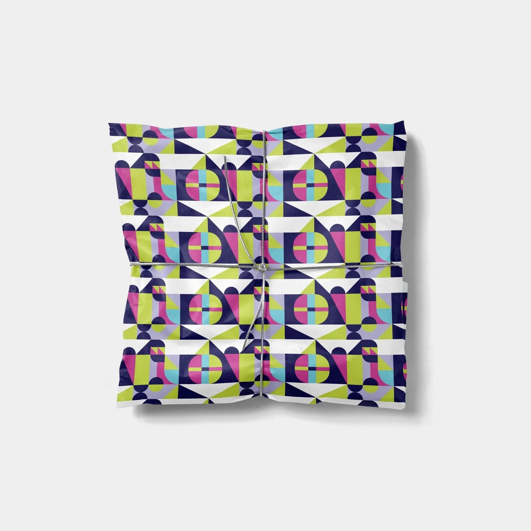 Colorful Geo Gift Wrap – The Design Craft