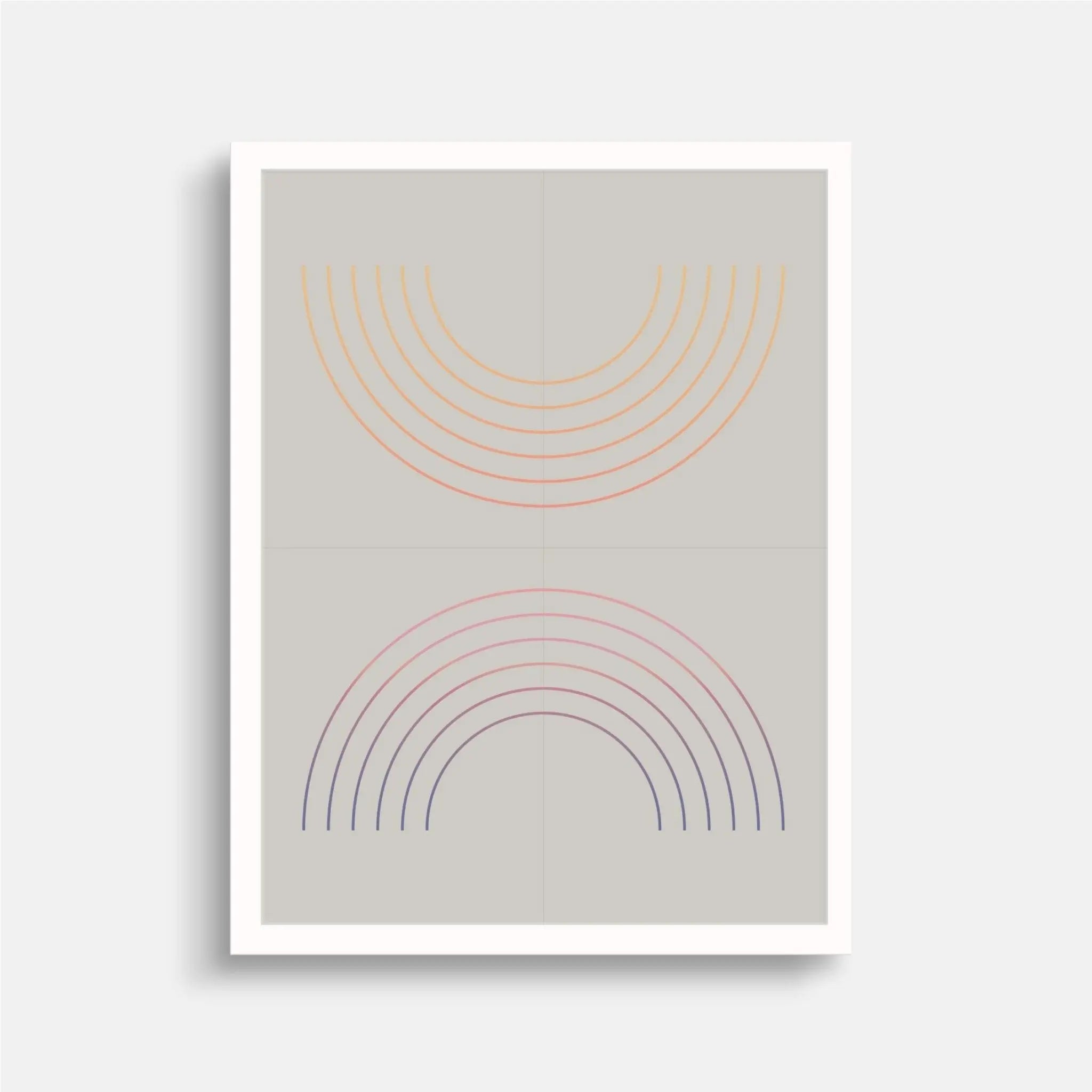 Geo Arch Gradient Art Print – The Design Craft