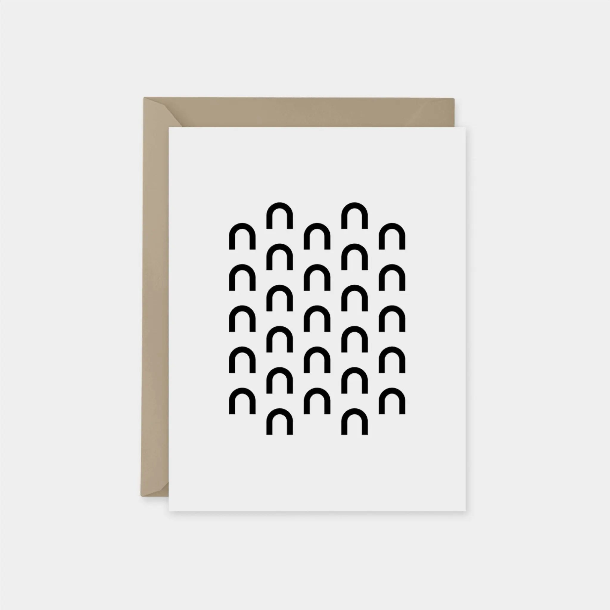 Minimal Modern Black and White Arch Card – The Design Craft