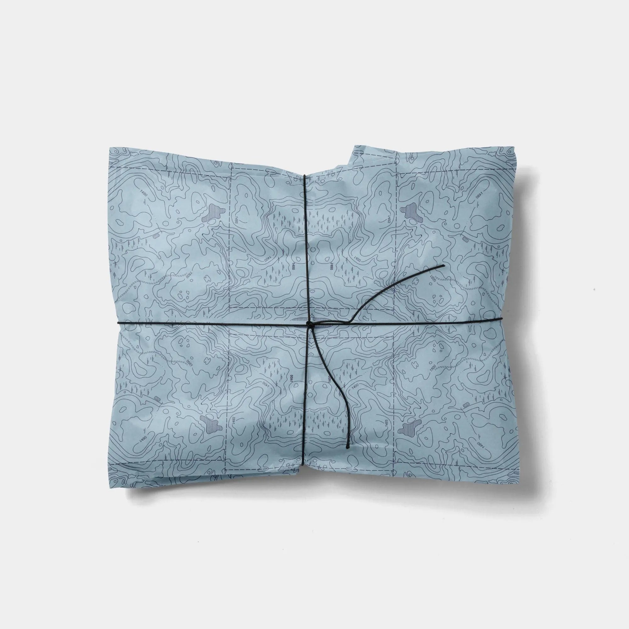 Topographic Map Gift Wrap XI at The Design Craft